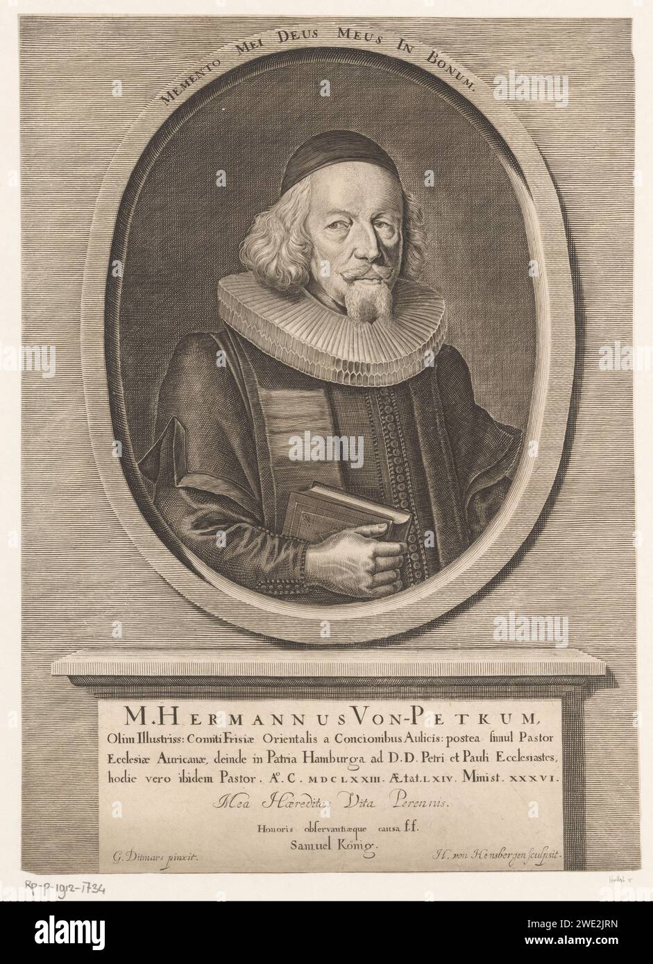 Portrait of Hermann von Petkum at the age of 64, Hieronymus van ...