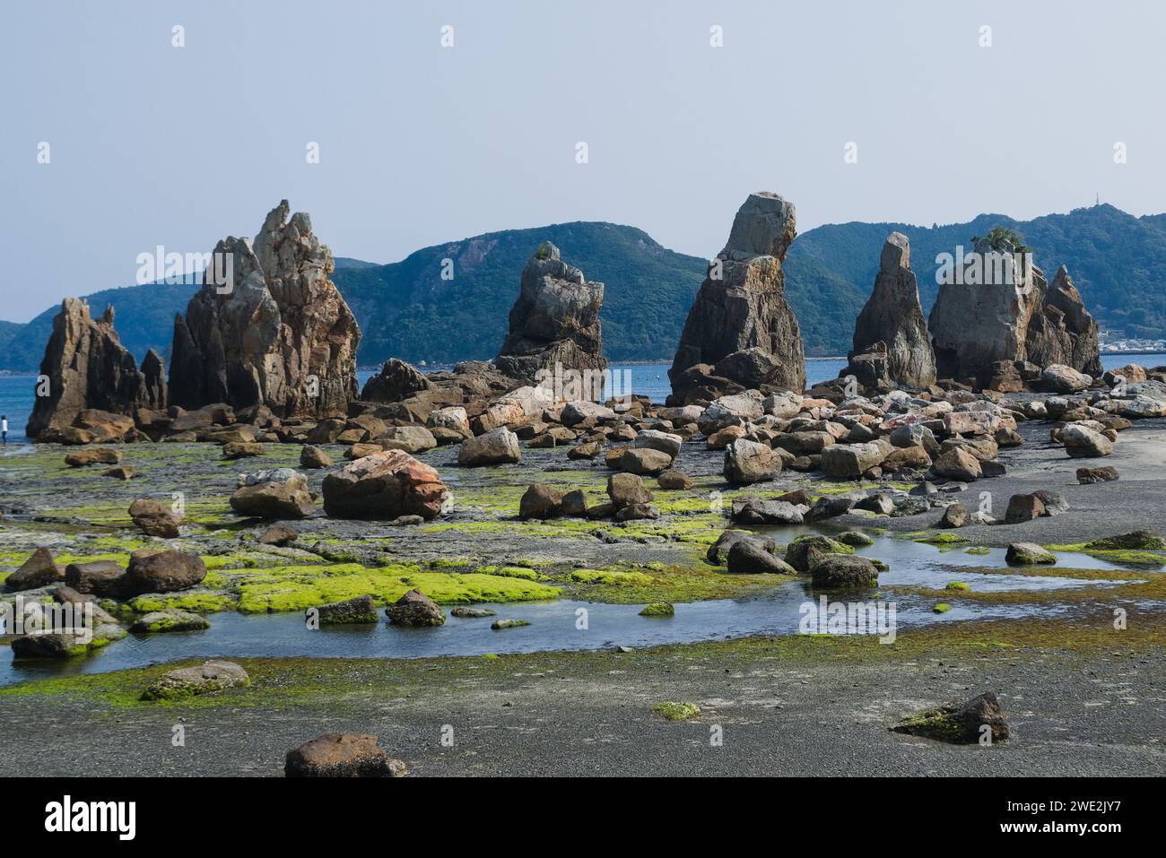 Kushimoto tsunami rock wall Stock Photo - Alamy