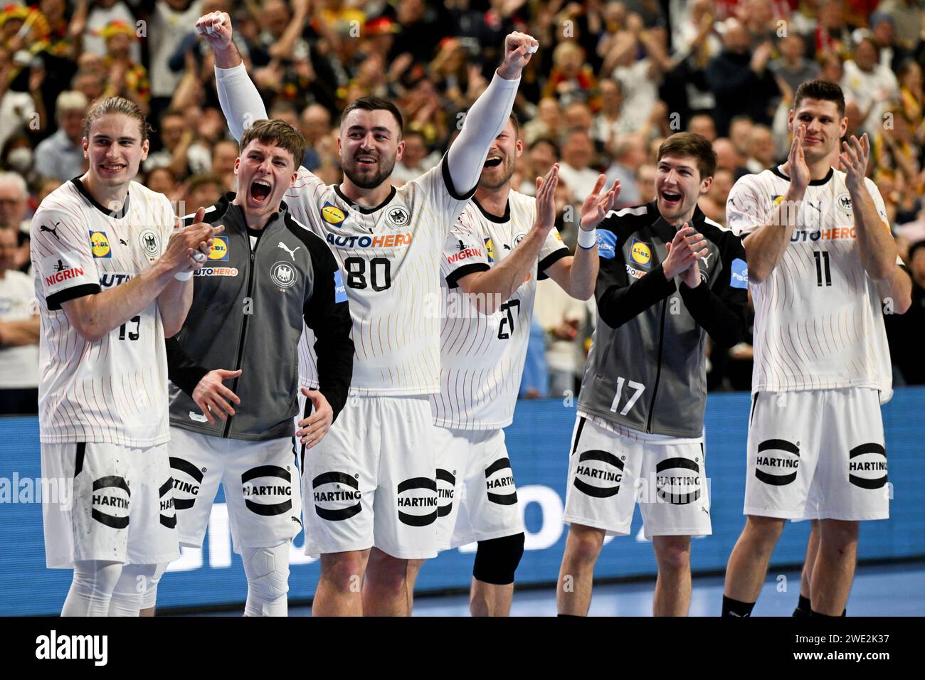 Cologne, Germany. 22nd Jan, 2024. Handball: European Championship ...