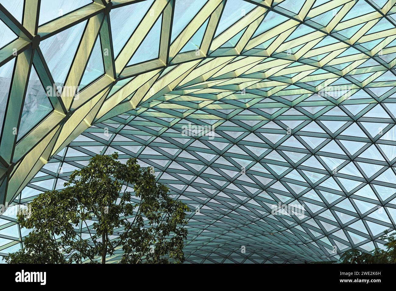 Doha airport structure Stock Photo - Alamy