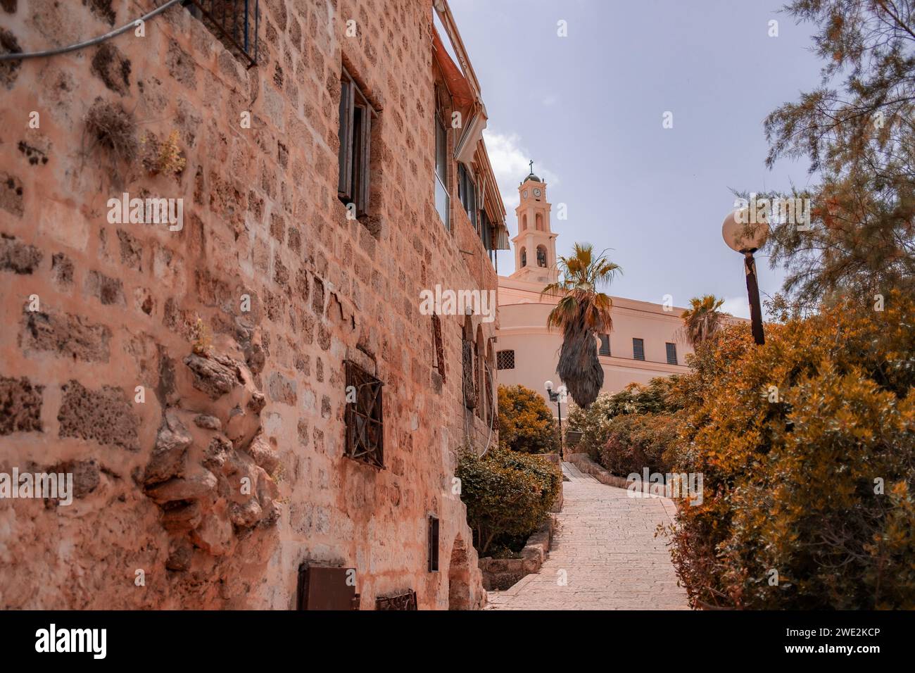 A serene pathway leading up to the iconic St. Peter's Church in the ...