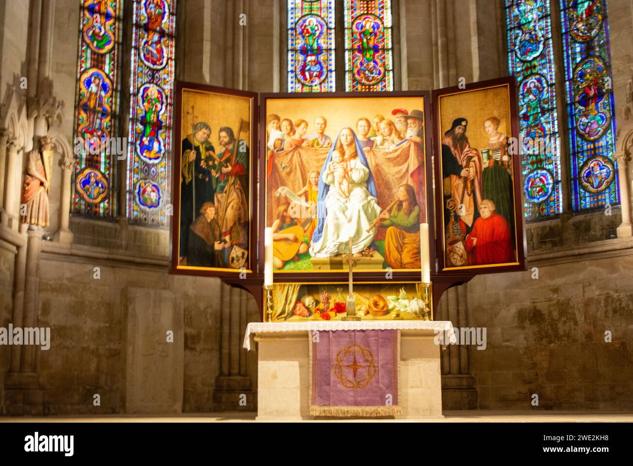 Interior of Naumburg cathedral, UNESCO site, Germany Stock Photo - Alamy