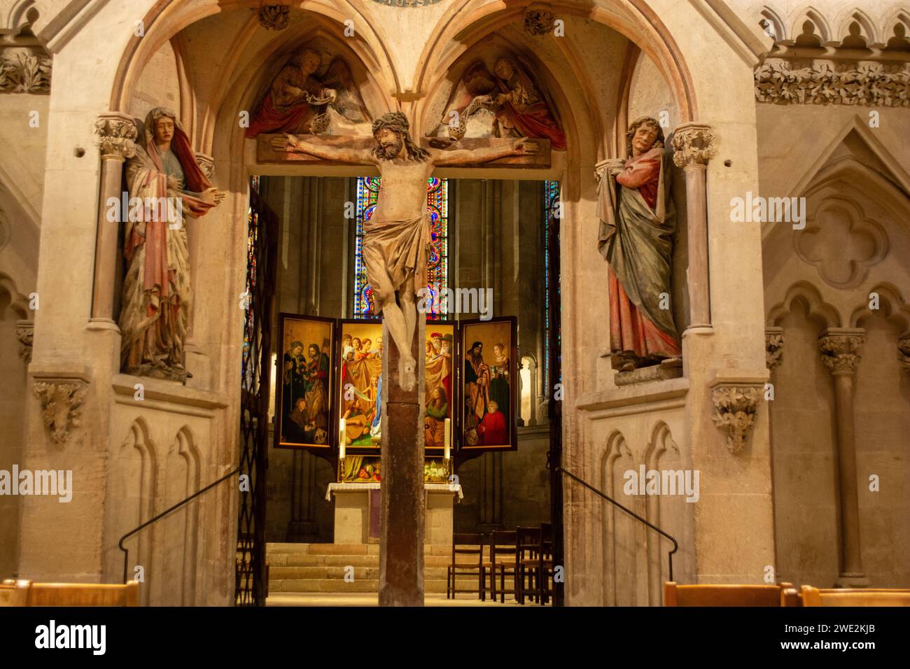 Interior of Naumburg cathedral, UNESCO site, Germany Stock Photo - Alamy