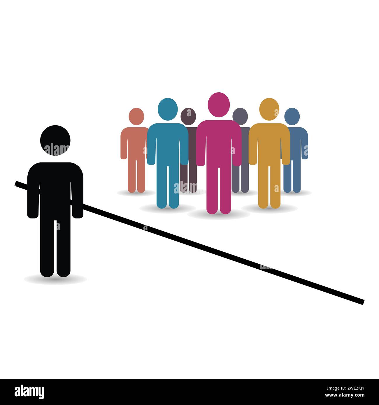 Group people standing one Stock Vector Images - Alamy