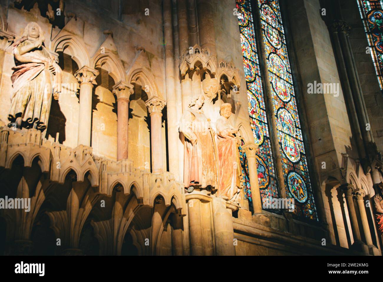 Interior of Naumburg cathedral, UNESCO site, Germany Stock Photo - Alamy