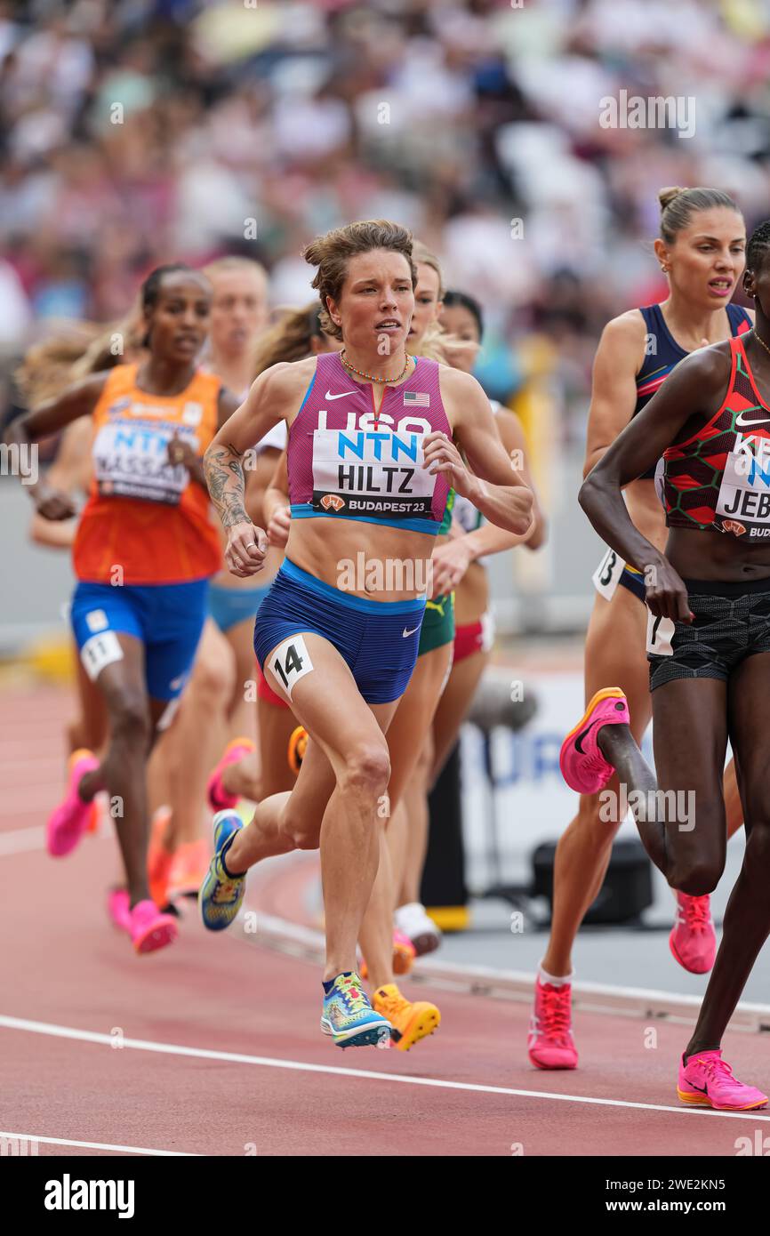 Nikki HILTZ participating in the 1500 meters at the World Athletics ...
