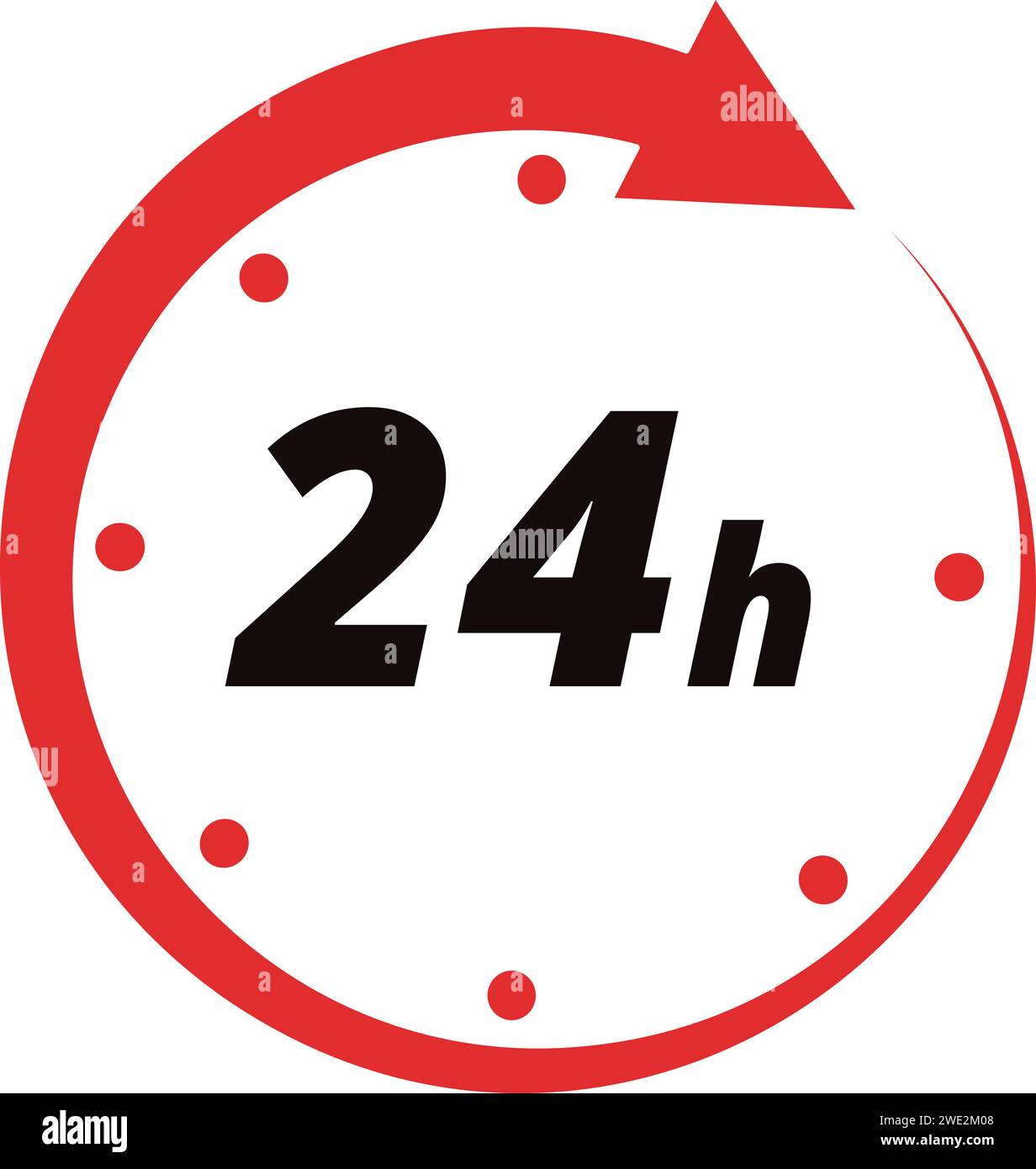 Hour opening hours icon cartoon vector. Sticker board. Business service ...