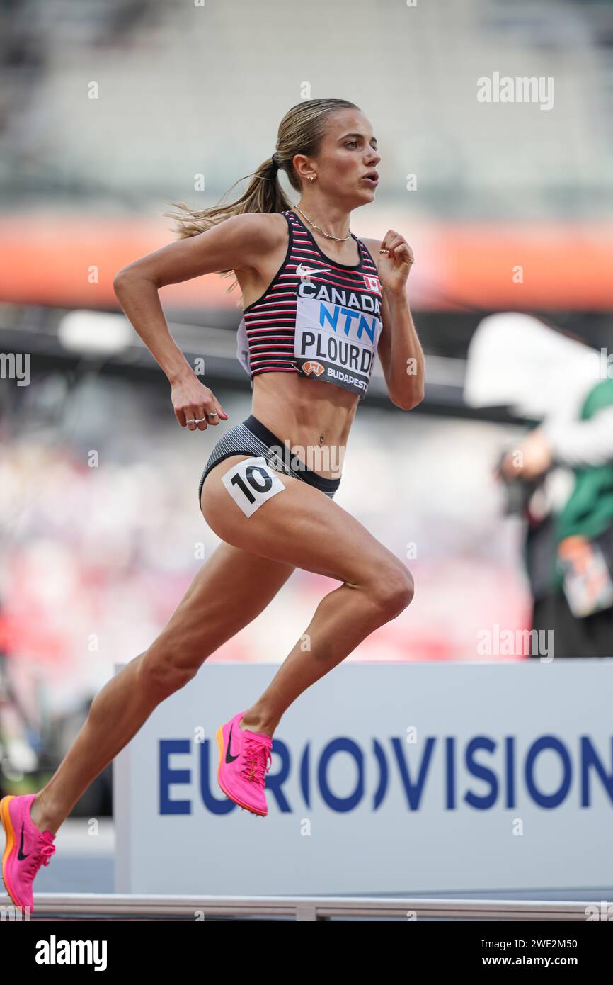 Simone PLOURDE participating in the 1500 meters at the World Athletics ...