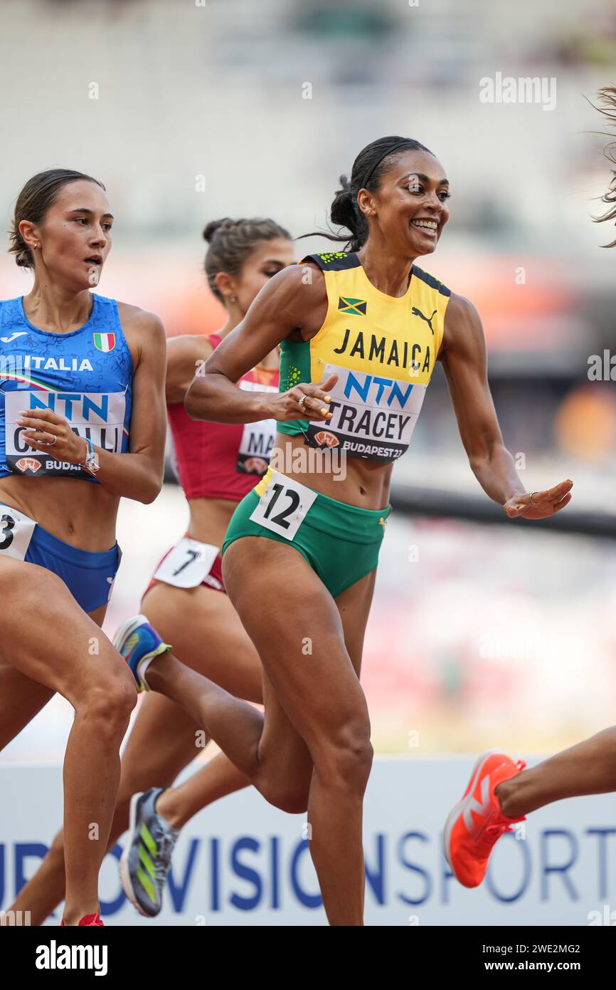 Adelle TRACEY participating in the 1500 meters at the World Athletics ...