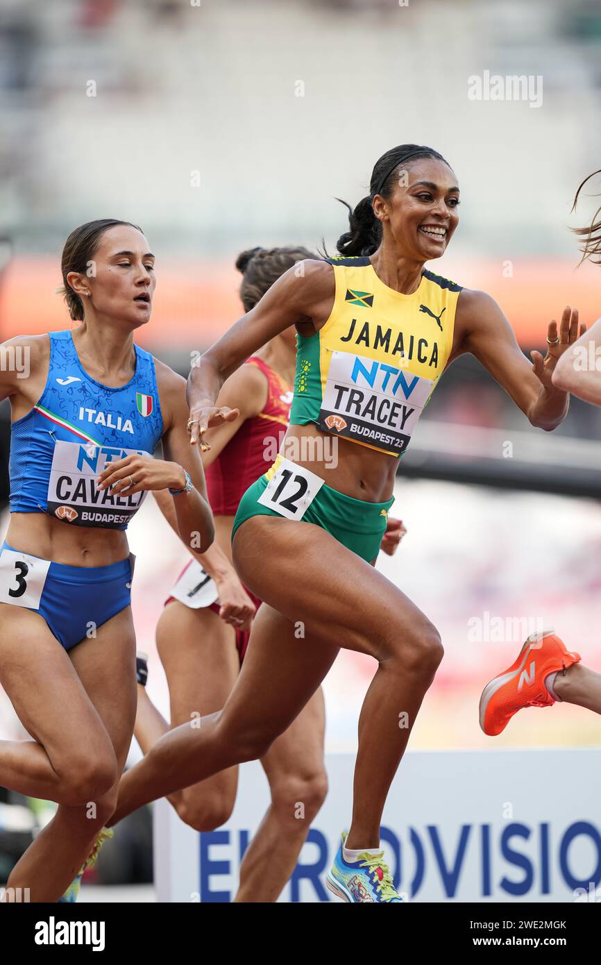 Adelle TRACEY participating in the 1500 meters at the World Athletics ...