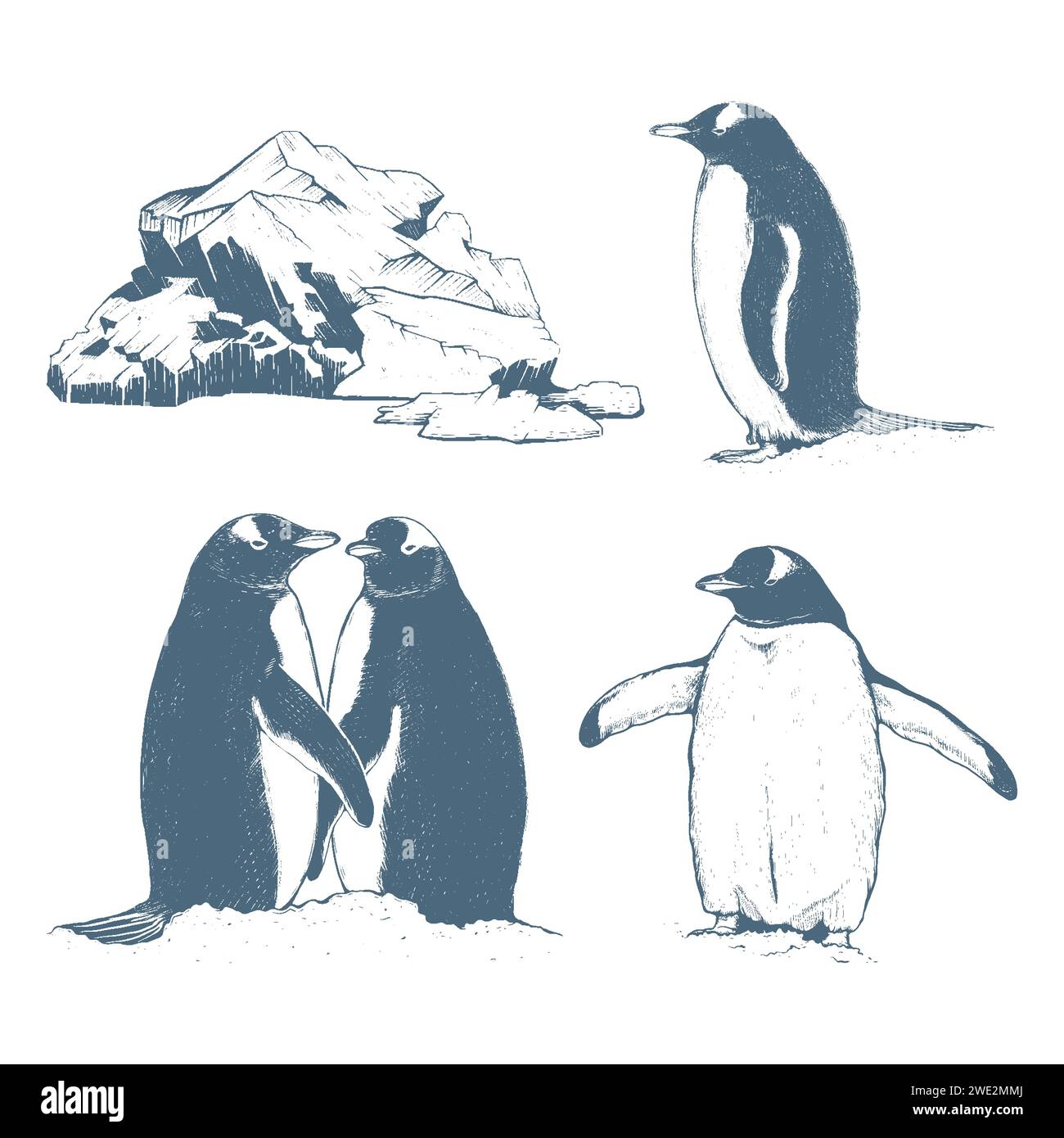 Cute line drawing ice Stock Vector Images - Alamy