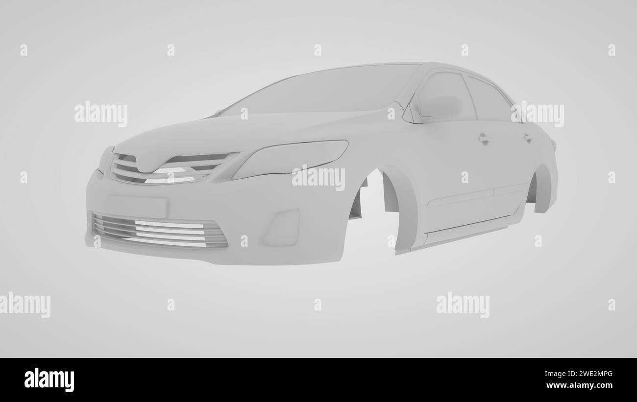 3D Illustration of the body of a car! Stock Photo - Alamy