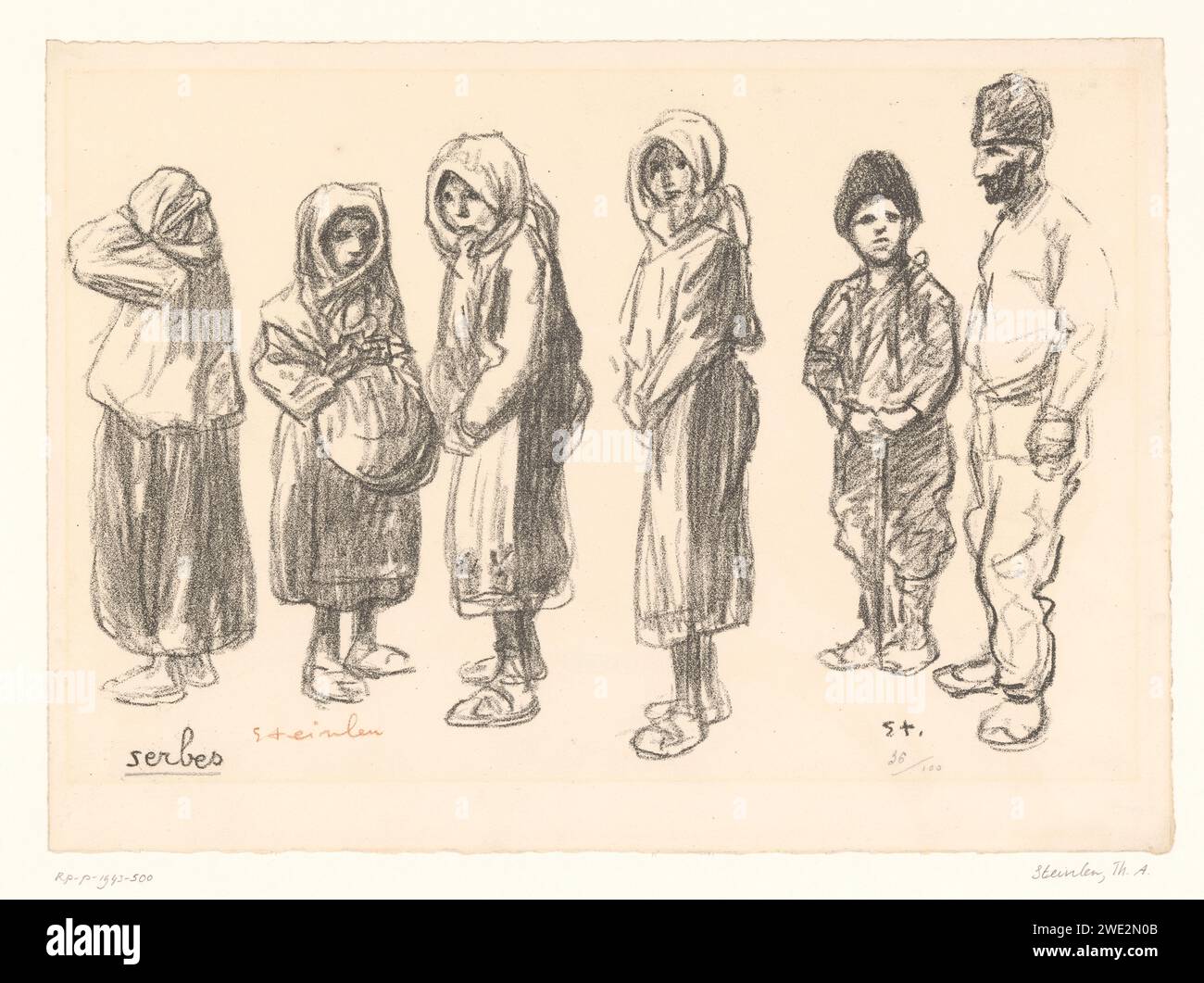 Serbian peasant types, Théophile Alexandre Steinlen, c. 1879 - 1923 ...