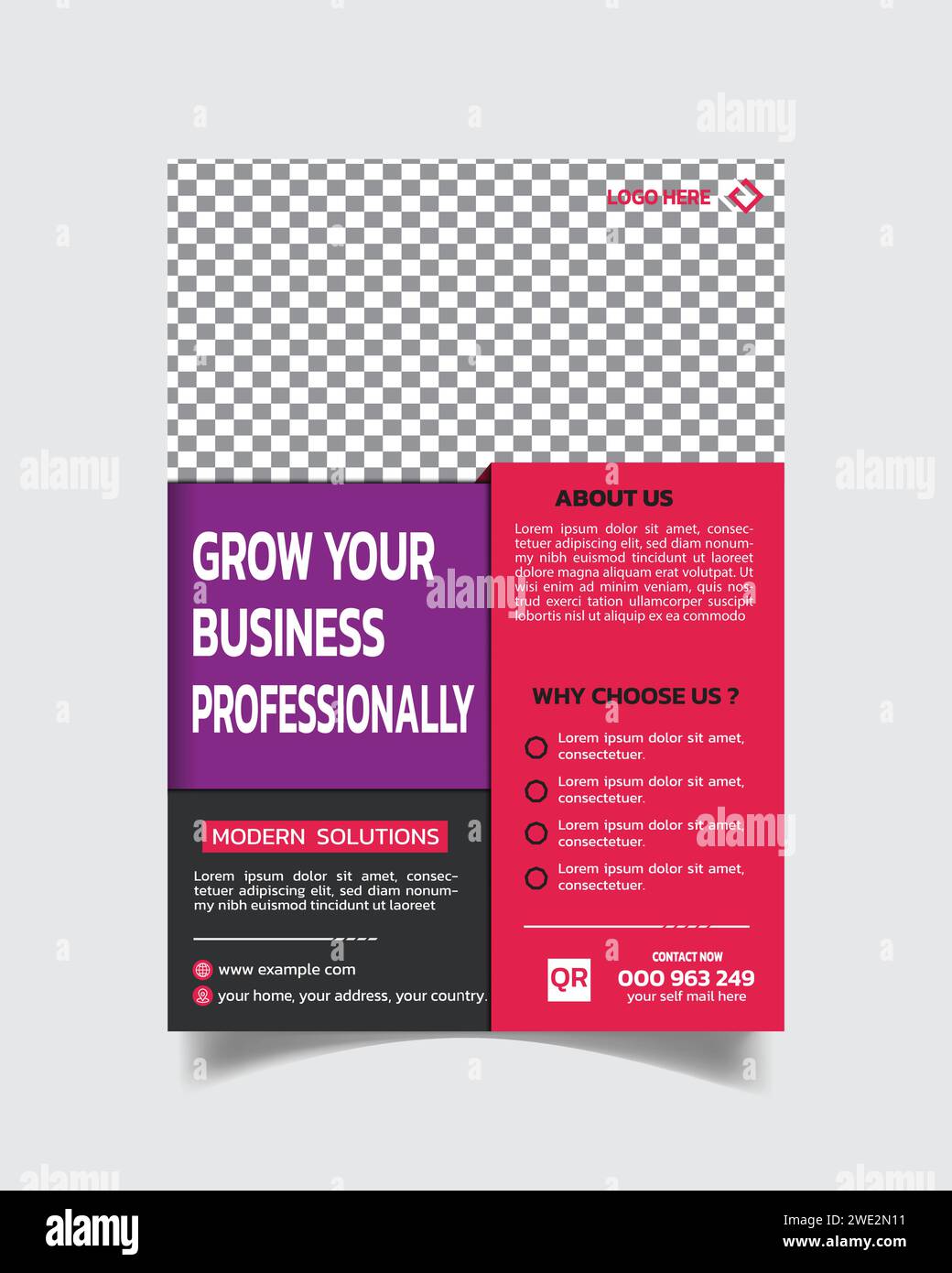 Corporate Company Business Flyer and Modern Business Leaflet Business Agency Flyer Stock Vector ...