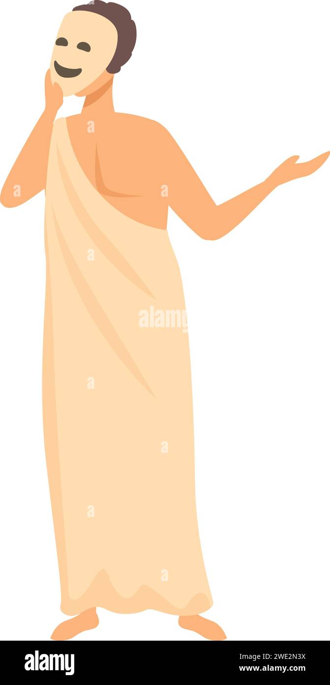 Ancient senate person icon cartoon vector. Italy temple. Work sport ...