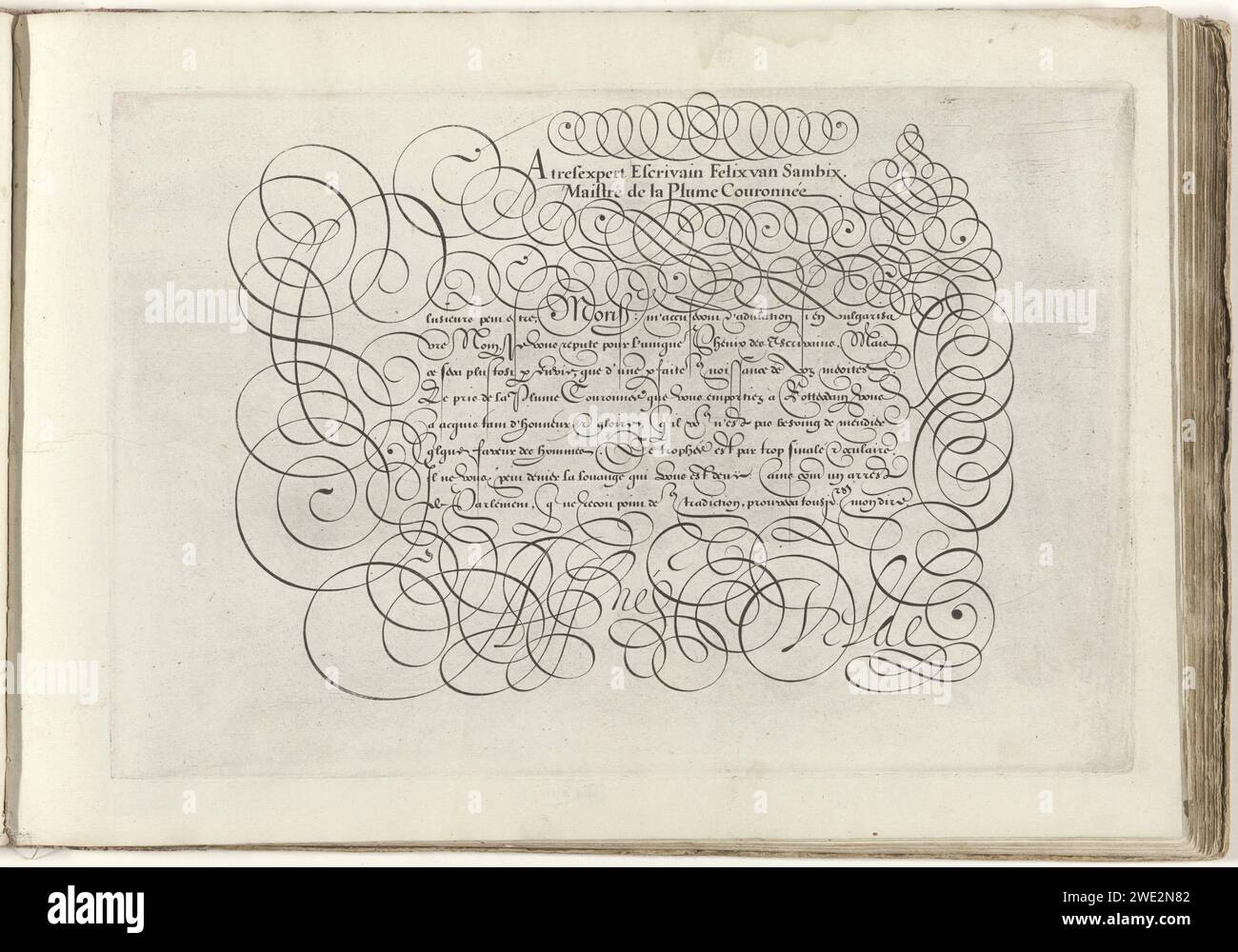 Writing example: A Tres Expert (...), Simon Frisius, After Jan van de ...