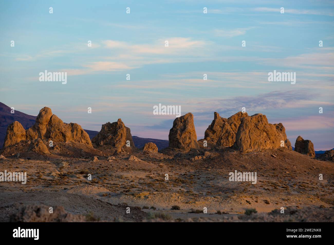 Trona, California, USA. 14th Jan, 2024. The Trona Pinnacles are a ...