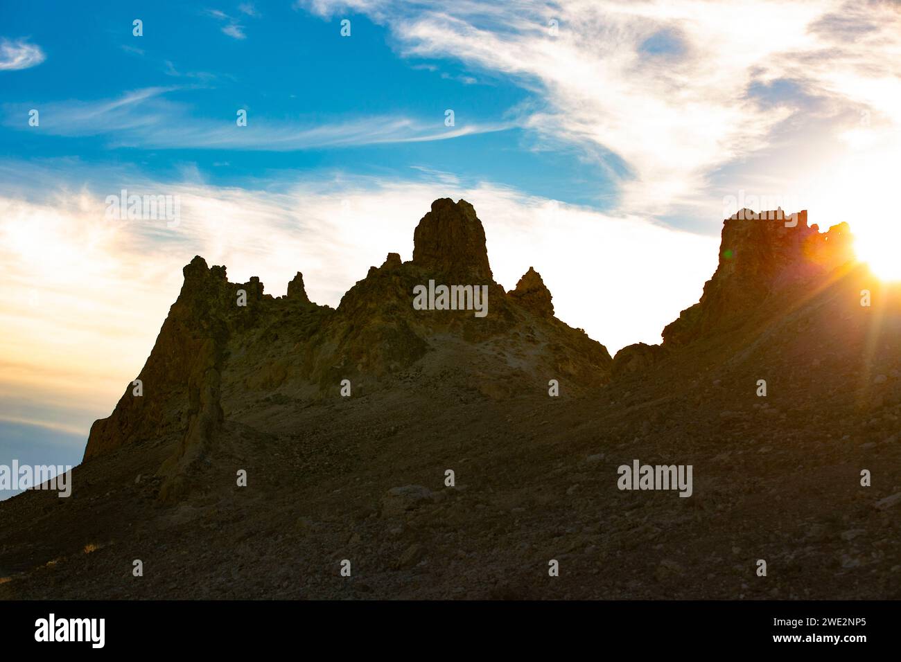 Trona, California, USA. 14th Jan, 2024. The Trona Pinnacles are a ...