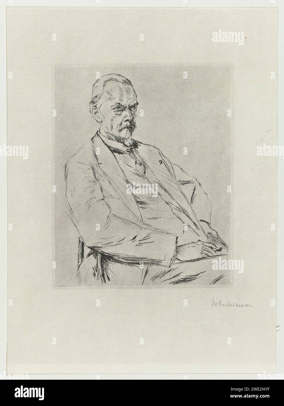 Portrait of Cornelis Hofstede de Groot, Max Liebermann, 1928 - 1929 ...