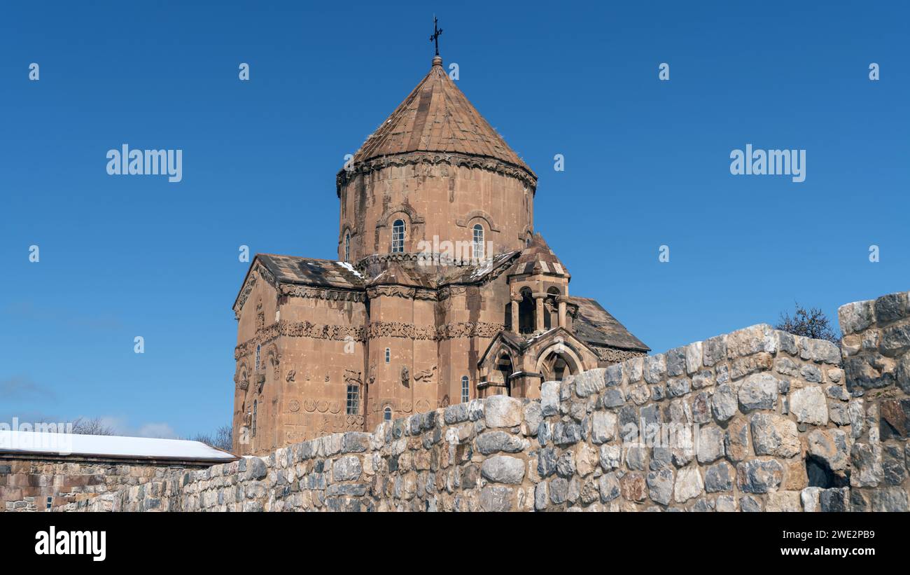 Van, Turkey - 3 February 2020: Akdamar Church, a medieval Armenian ...