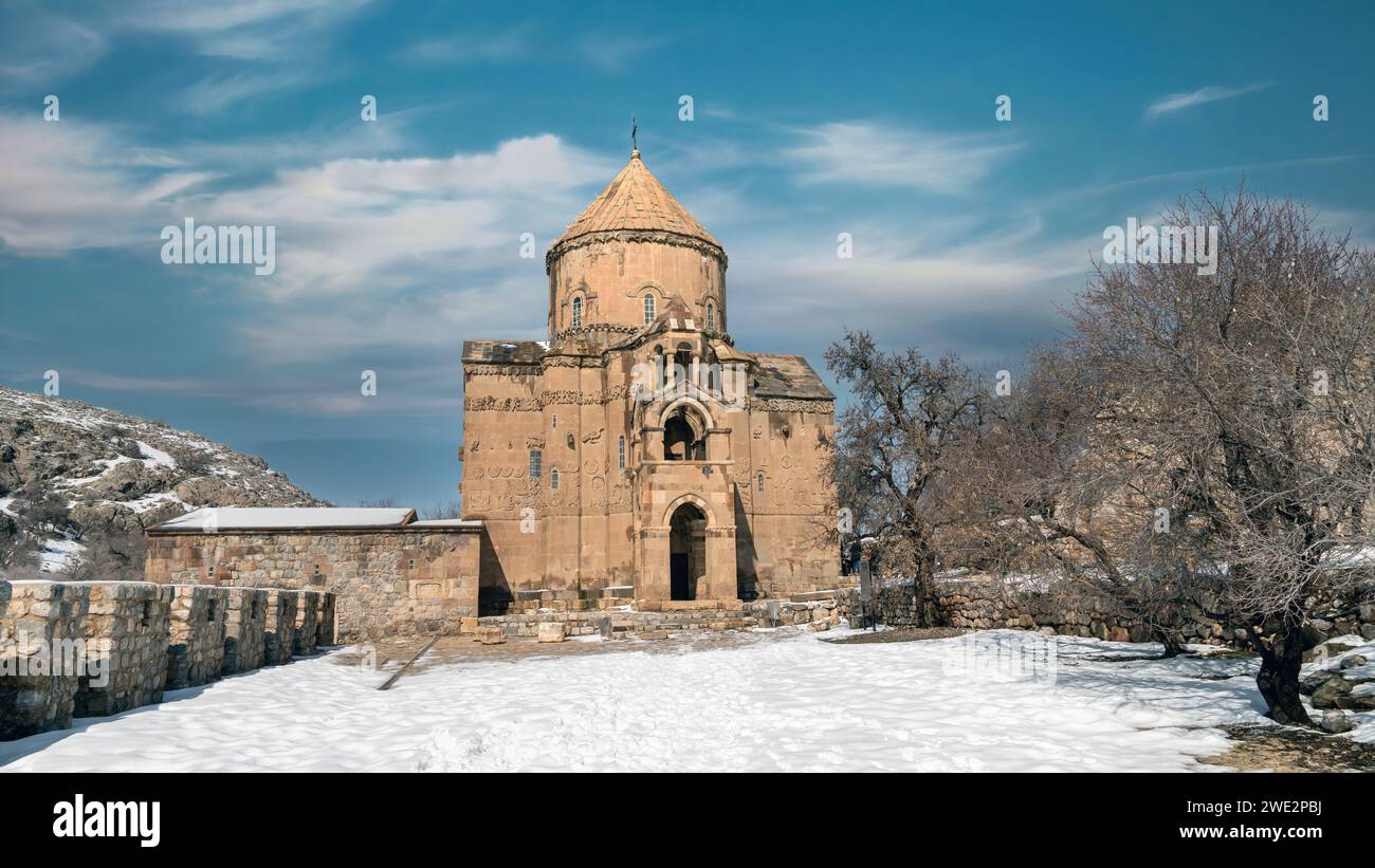 Van, Turkey - 3 February 2020: Akdamar Church, a medieval Armenian ...