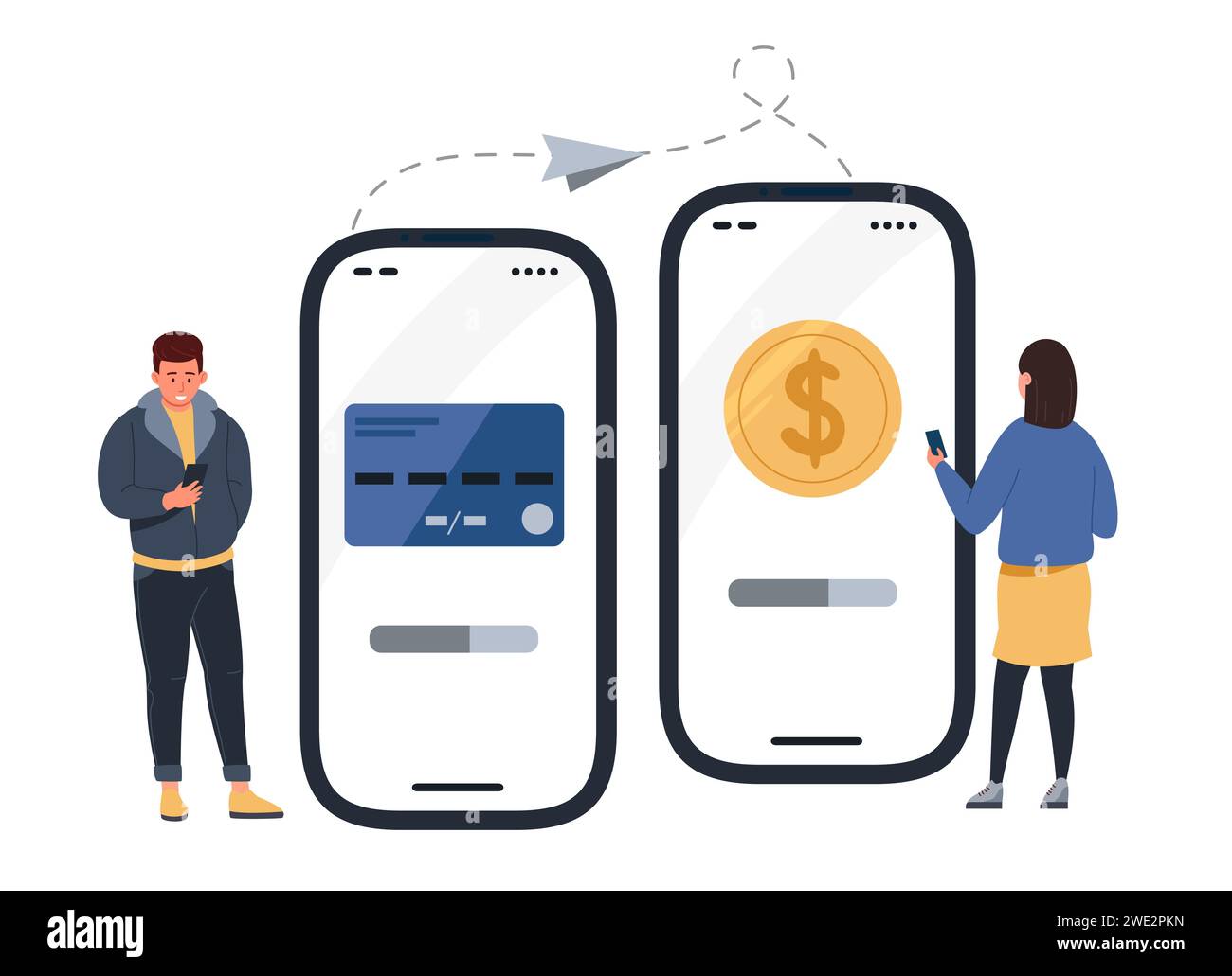 Receive money cartoon Cut Out Stock Images & Pictures - Alamy