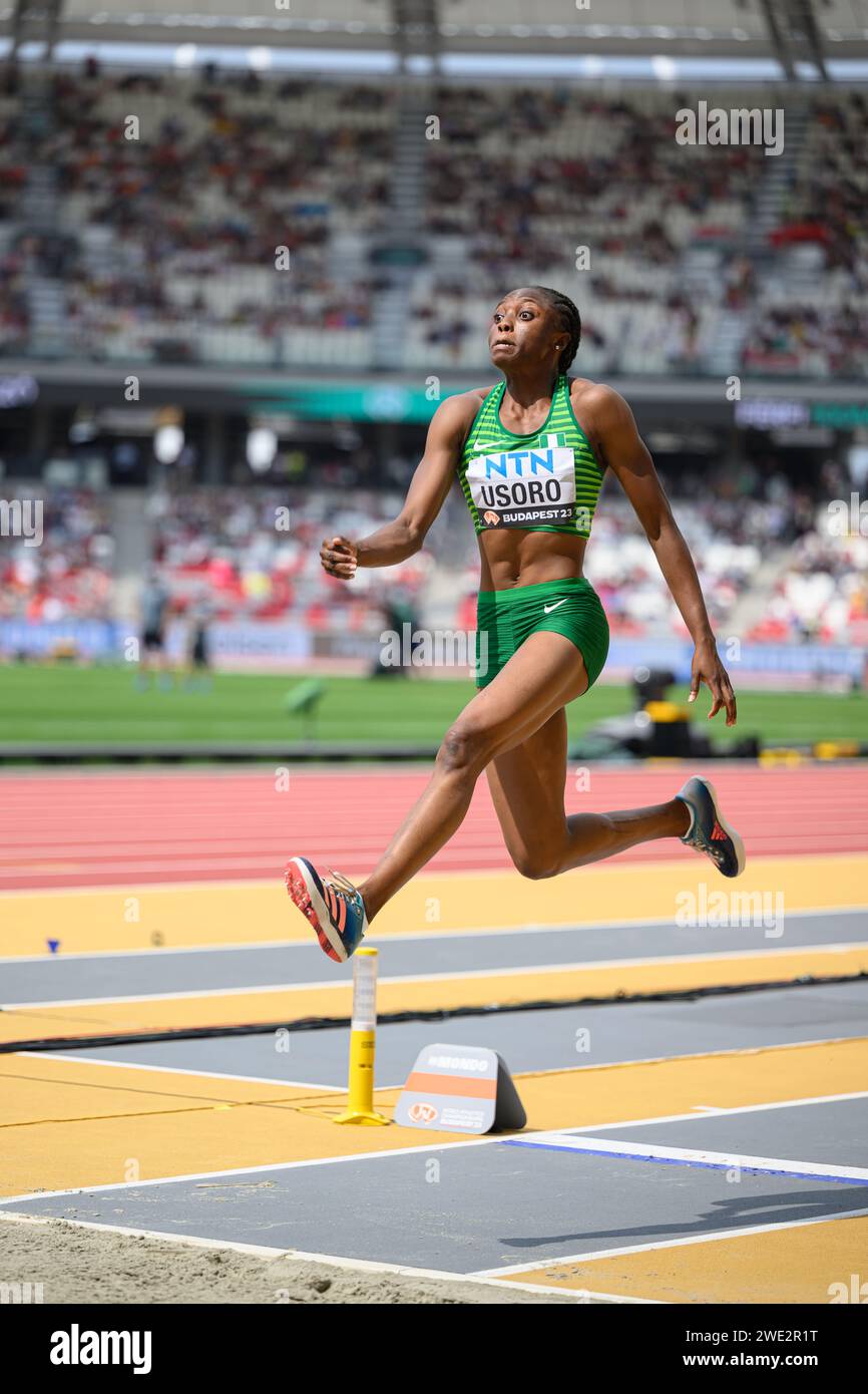 Ruth USORO participating in the long jump at the World Athletics ...