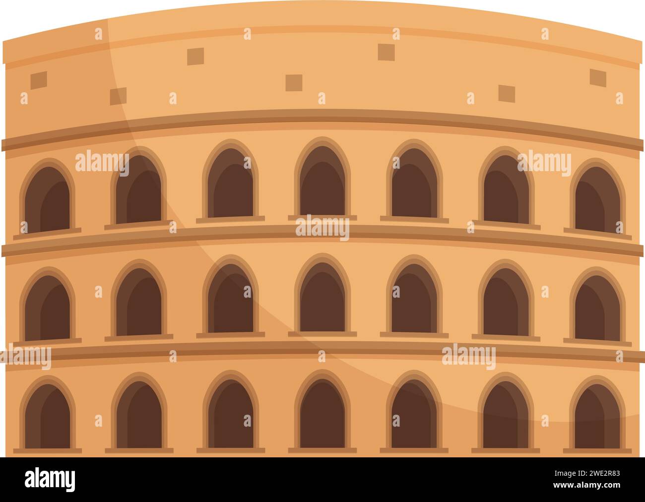 Amphitheater arena icon cartoon vector. Work fight. Temple outdoor ...