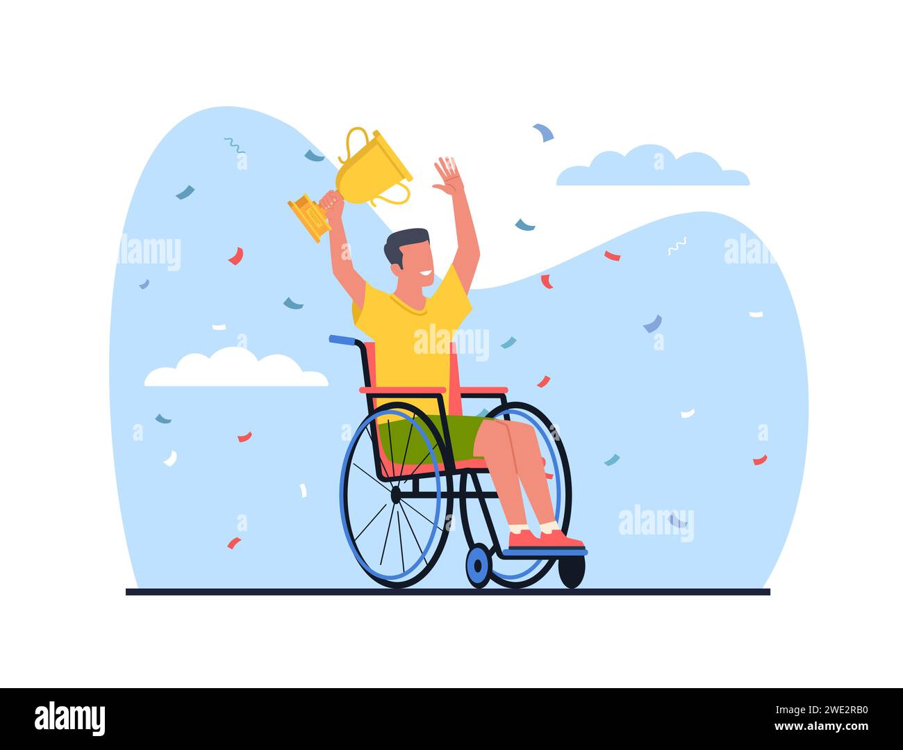 Male athlete on winners hi-res stock photography and images - Alamy