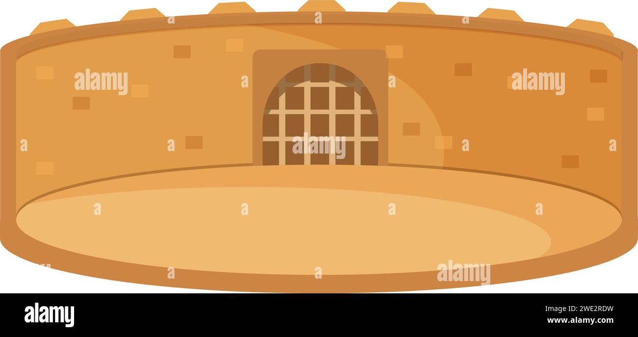 Ancient warrior cage icon cartoon vector. Sport work flag. Senate ...