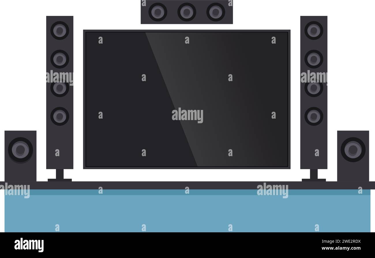 Home theater projector icon cartoon vector. Music modern. Sound cinema Stock Vector Image & Art ...