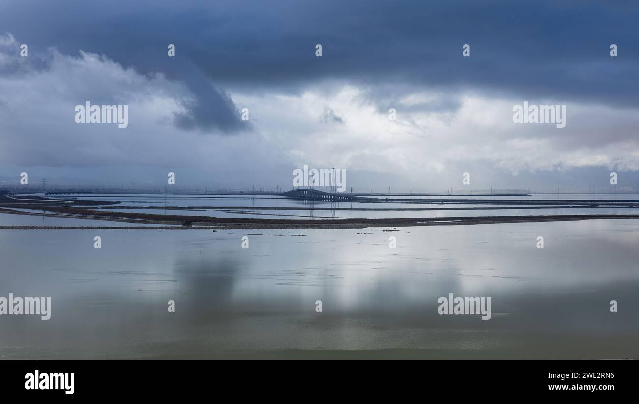 Dark Storm Clouds over the Dumbarton Bridge via Don Edwards San ...