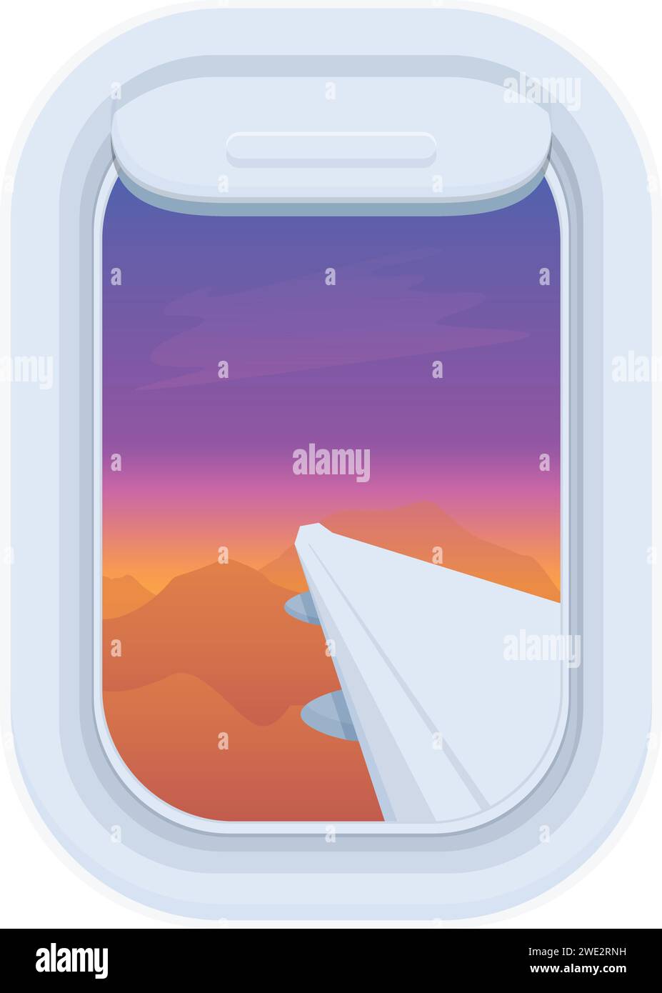 Airplane outside window Cut Out Stock Images & Pictures - Alamy