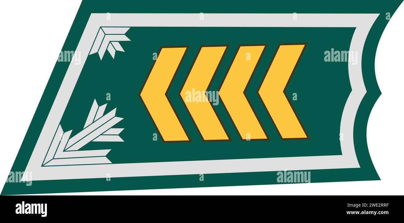 Shoulder pad military insignia for non-commissioned officers of the ...