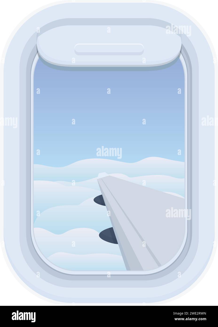 Atmosphere outside air icon cartoon vector. Sky travel. Airplane seat ...