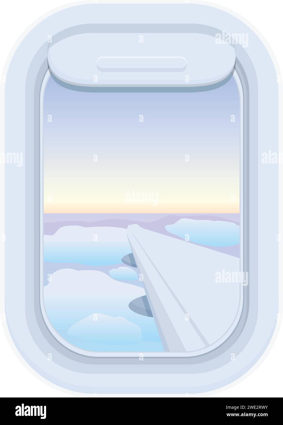 Trip fly fun icon cartoon vector. Outside travel sky. Window plane ...