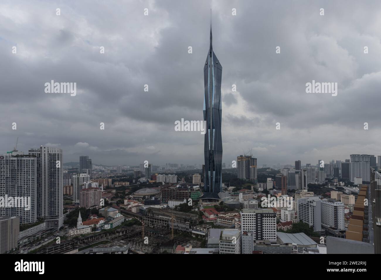 The Warisan Merdeka Tower skyscraper in Kuala Lumpur, Malaysia Stock ...