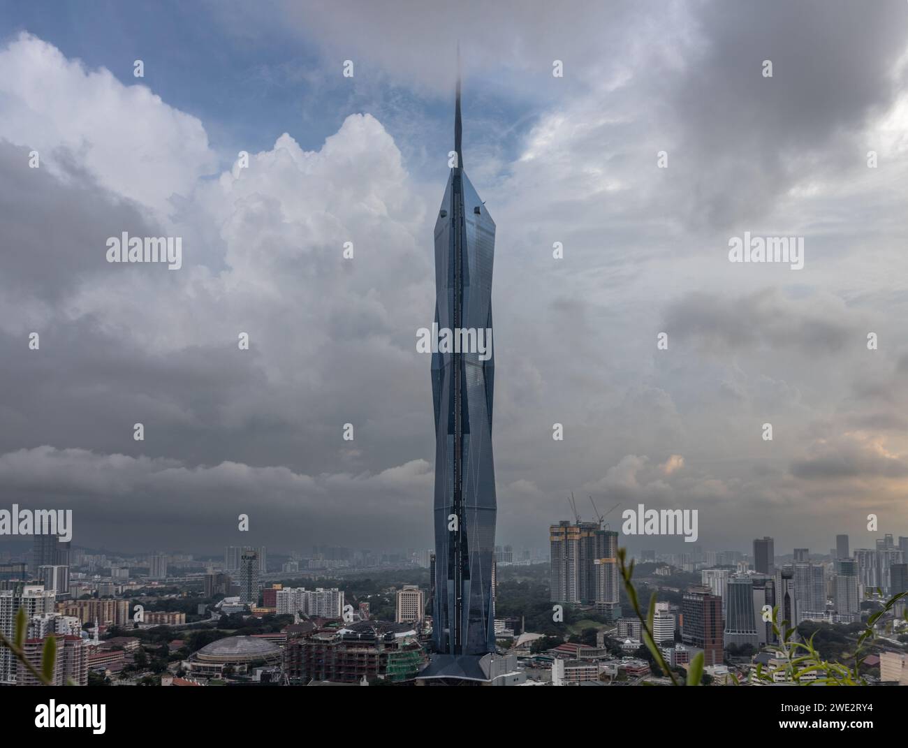 The Warisan Merdeka Tower skyscraper in Kuala Lumpur, Malaysia Stock ...