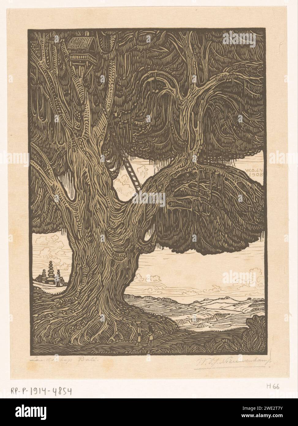 Waringin with tree house in the south of Bali, Wijnand Otto Jan ...