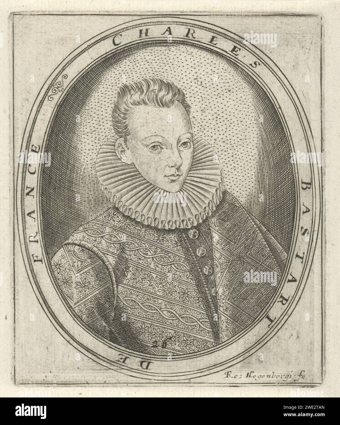 Portrait of Charles de Valois, Duke of Angoulême, Remigius Hogenberg ...