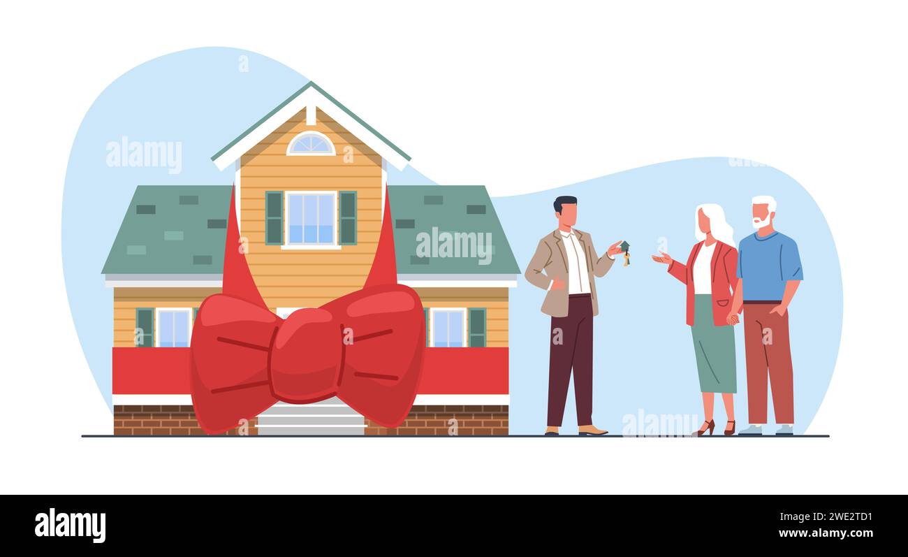 Elderly parents and property Stock Vector Images - Alamy