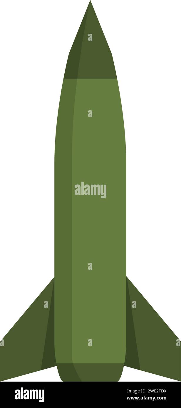 Nuclear weapon icon cartoon vector. Army battle. Rocket flame Stock ...