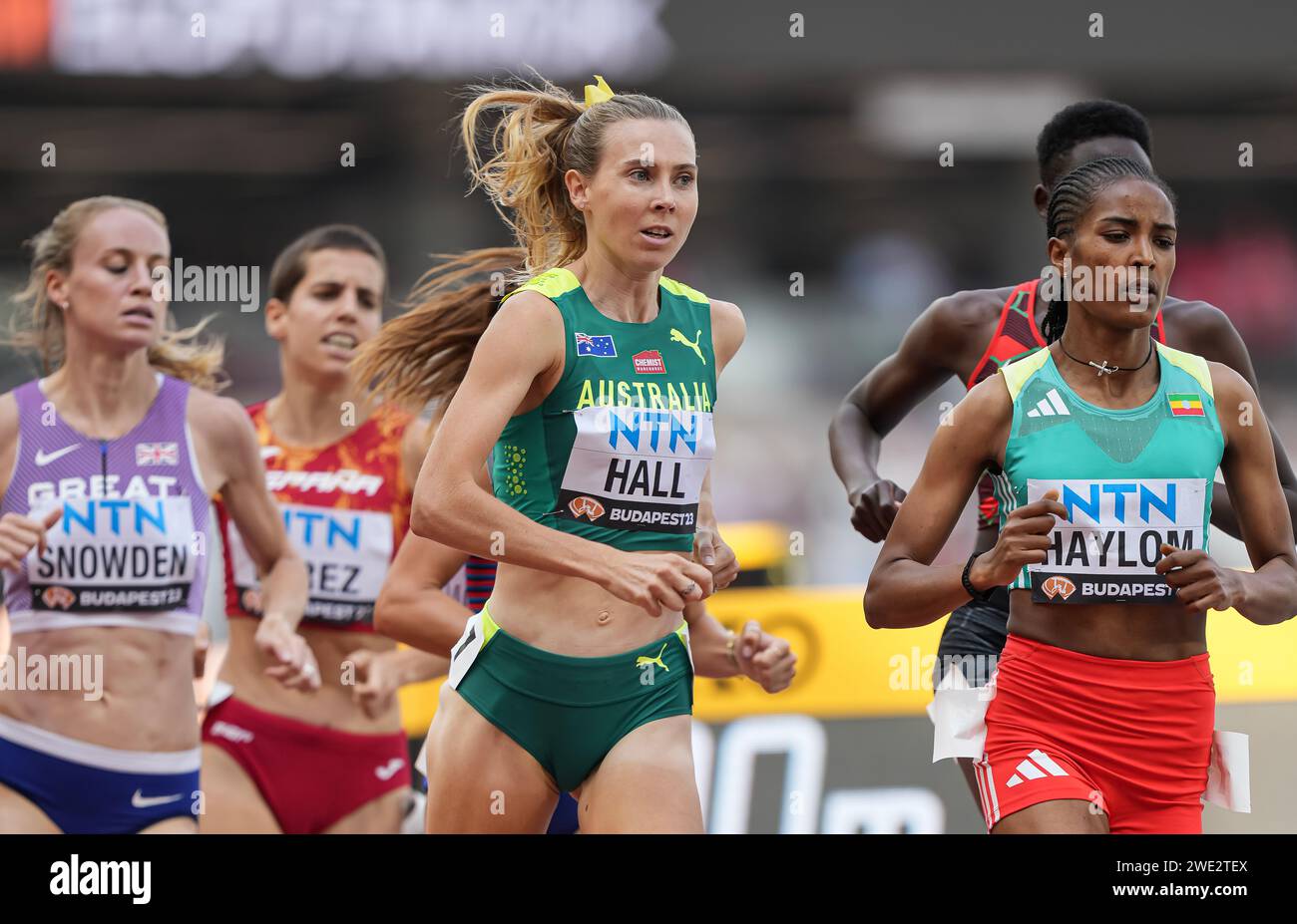 Linden HALL participating in the 1500 meters at the World Athletics ...