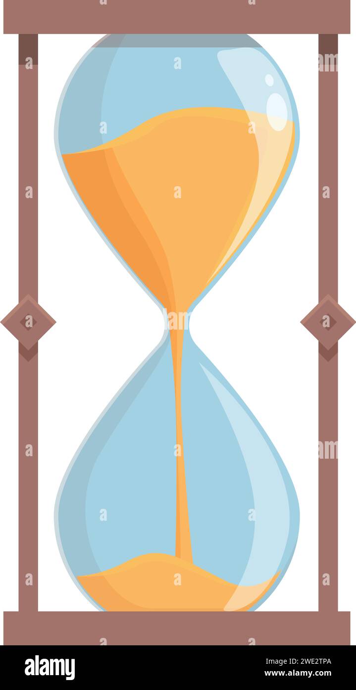 Number sand clock icon cartoon vector. Web clock. Number dial ...