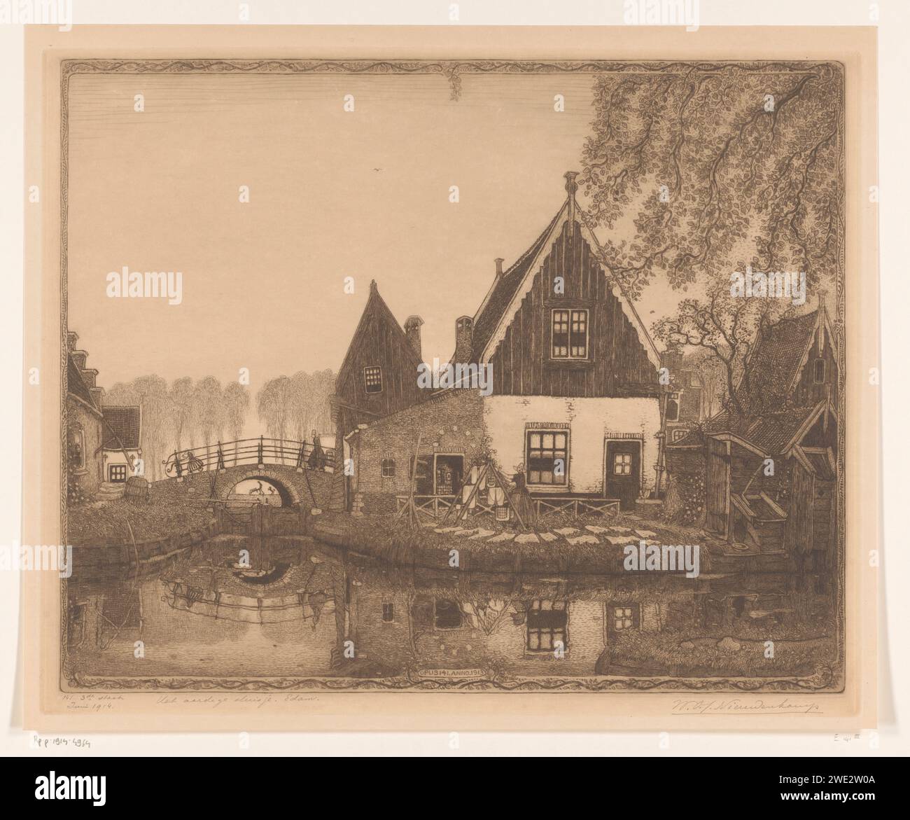 The nice lock. Edam, Wijnand Otto Jan Nieuwenkamp, 1914 print Japanese ...