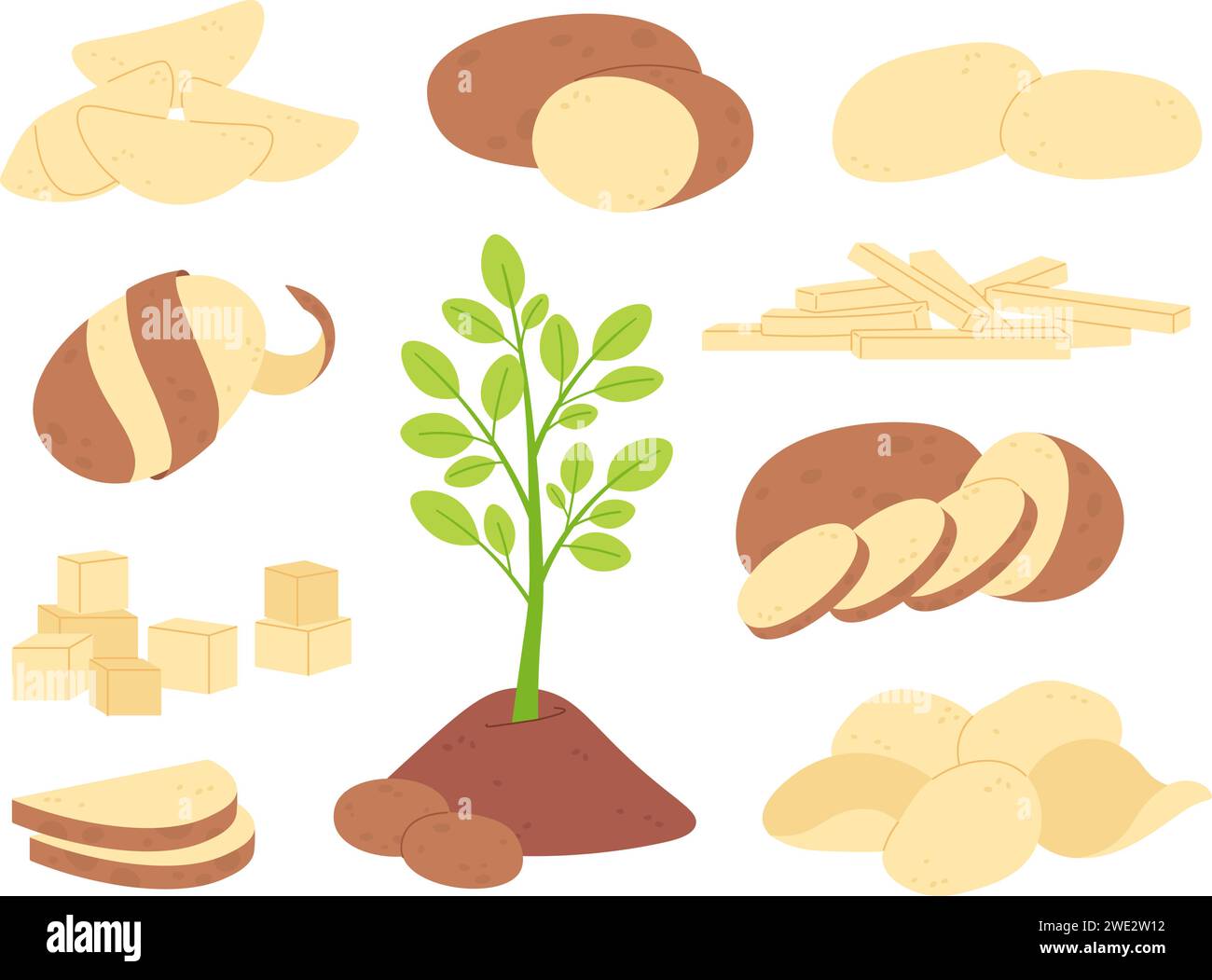 Cartoon potato hi-res stock photography and images - Alamy