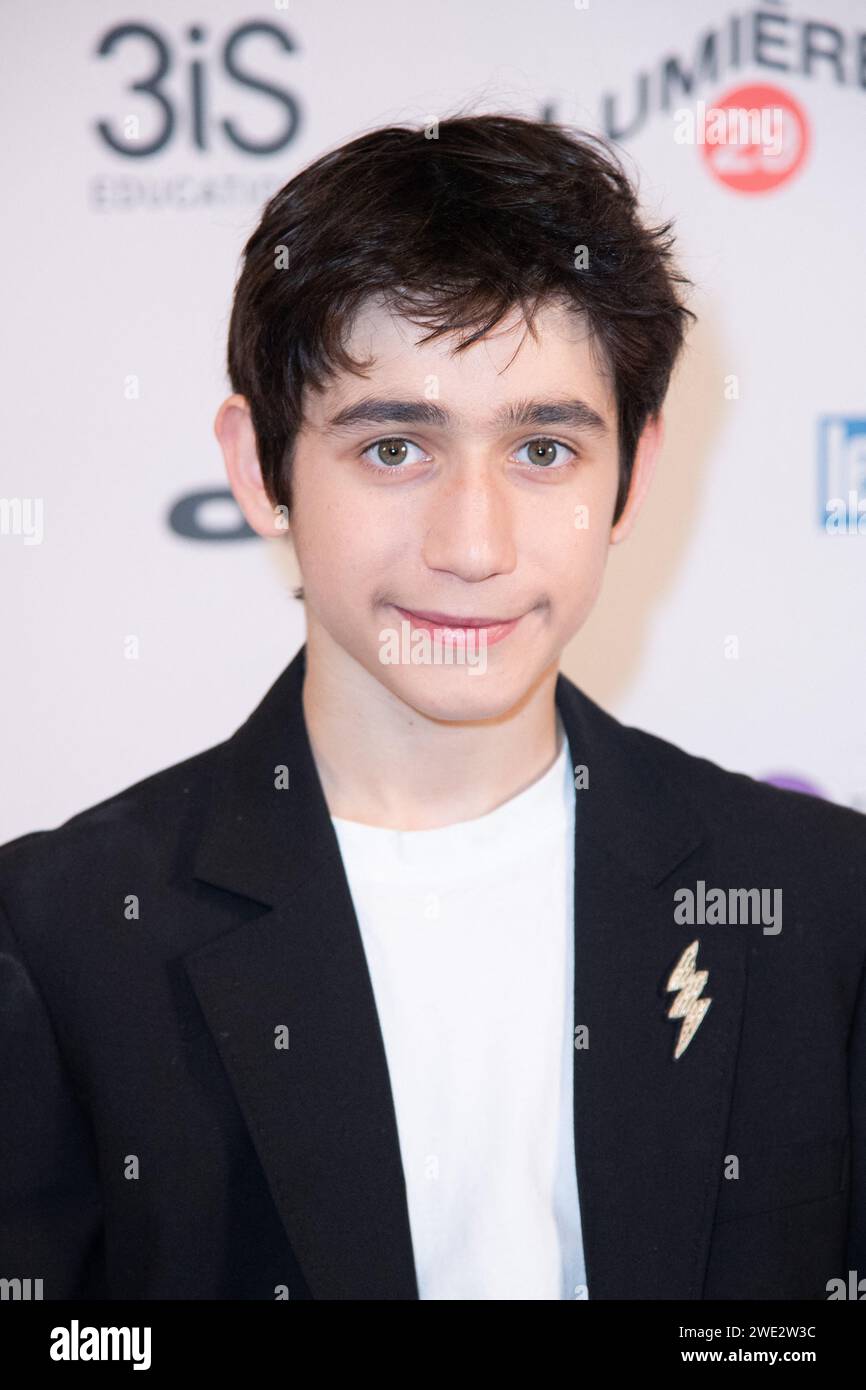 Milo Machado Graner attending the Photocall for the Lumieres de la ...