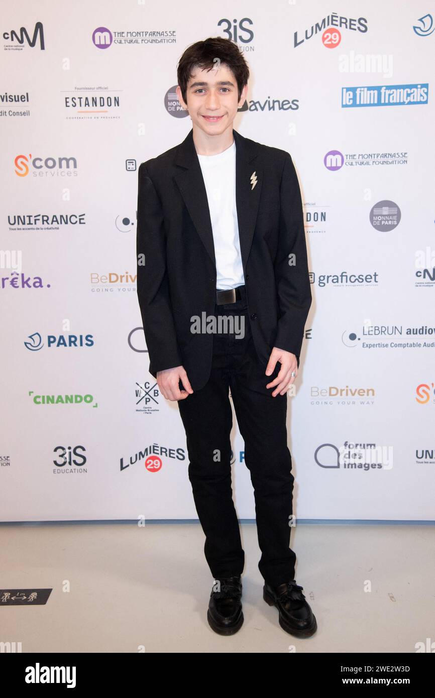 Milo Machado Graner attending the Photocall for the Lumieres de la ...