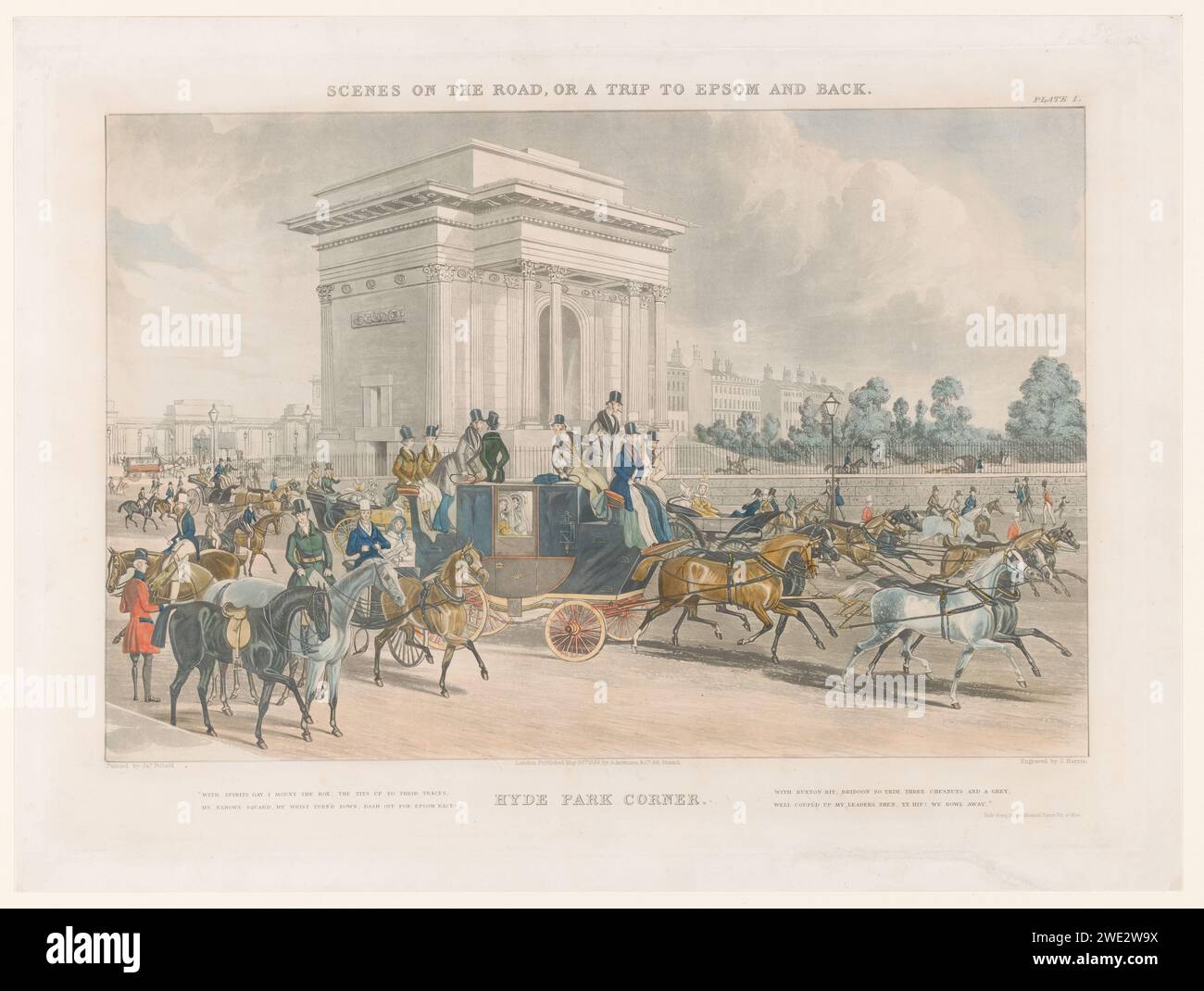 Wellington arch drawing hi-res stock photography and images - Alamy