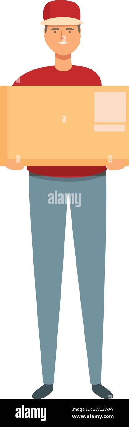Postal Parcel Delivery Icon Cartoon Vector Letter Drop Postman Cargo Stock Vector Image And Art